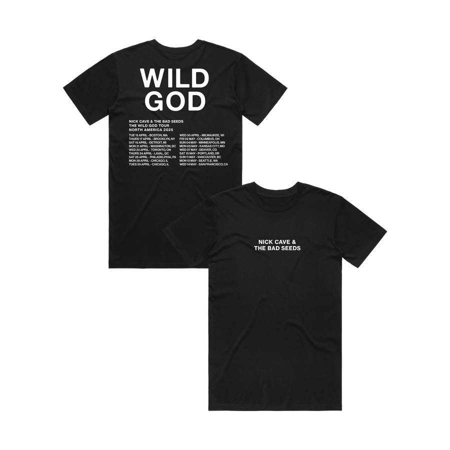 Wild God Tour Black T-Shirt | Nick Cave US | Official Store